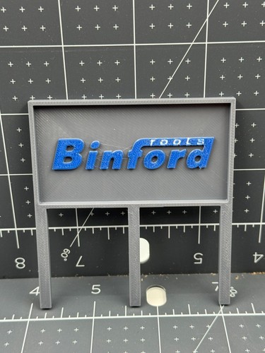 N Scale 1:160 Binford Tool Billboard Sign | Model Train Layout ...