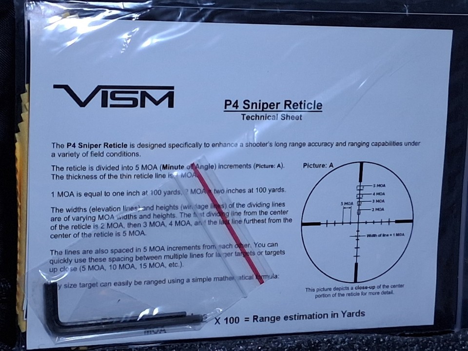 VISM SRT Gen3 Armored P4 Reticle 3-9 X 40 Rifle Scope fits Ruger LC PC ...