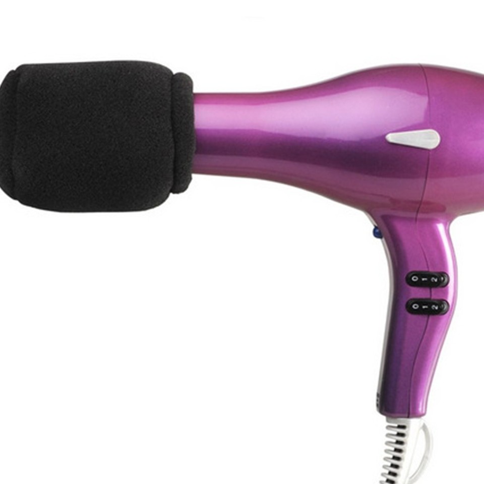 Hair Dryer Diffuser Sponge Black Anti-scalding Dryer Cover Hair Drying ...