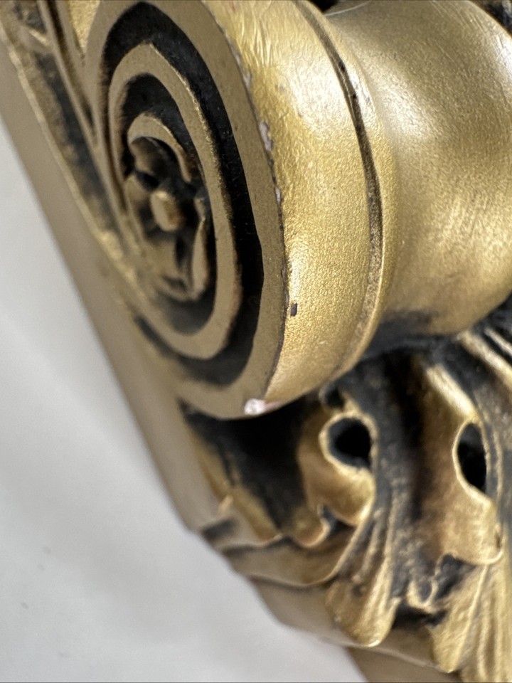 Set of 2 Resin Wall Sconce Curtain Rod / Scarf Holder Corbel Shelf | eBay