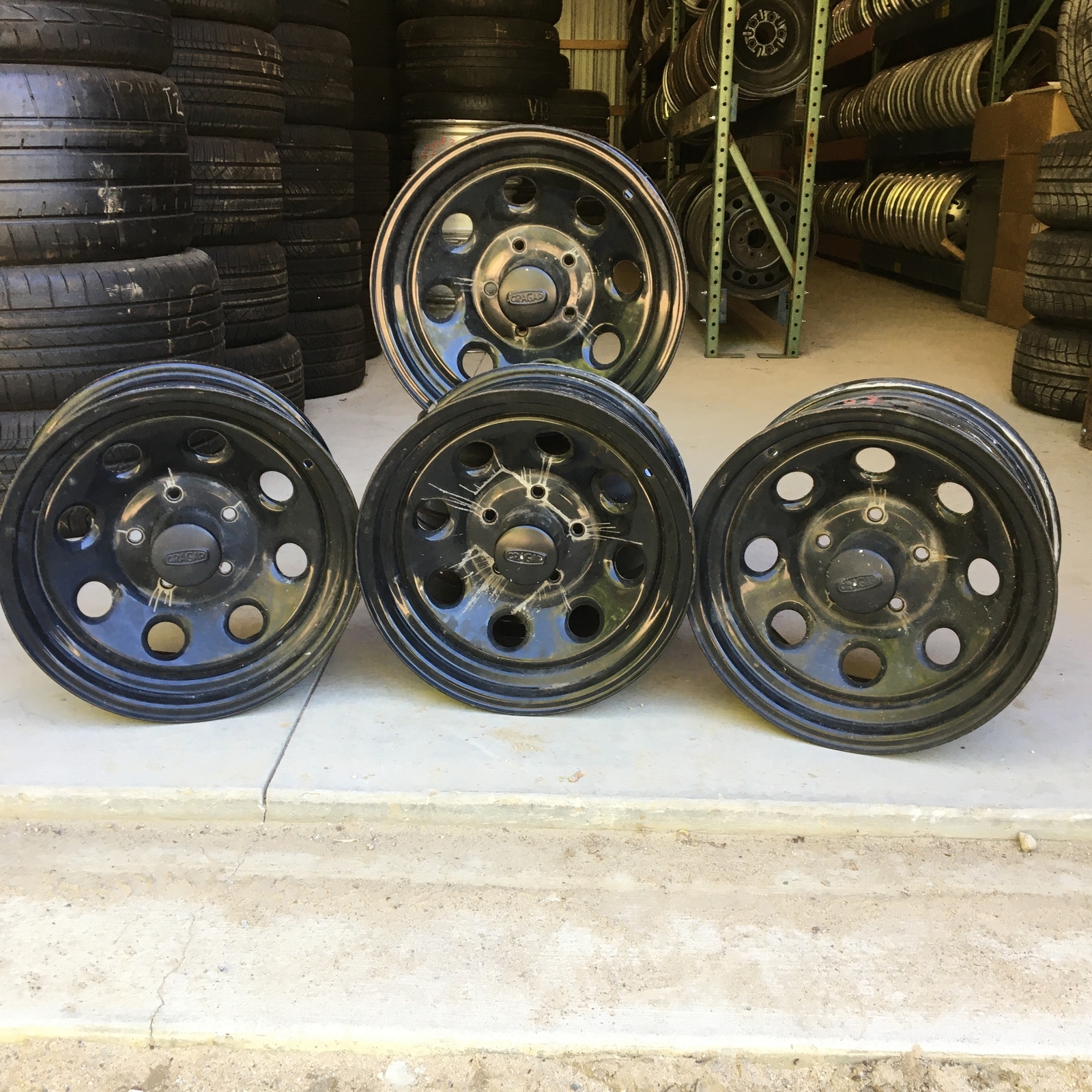Cragar 15x7 5x120 Black Rim Set of Four | eBay