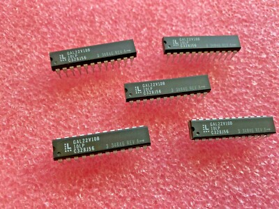 LATTICE GAL22V10B-10LP GAL22V10 RE-PROGRAMMABLE CPLD IC, DIP-24 PACKAGE ...