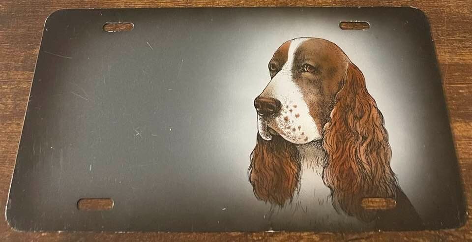 Brittany Cocker Spaniel Dog Novelty Booster License Plate Breed Puppy ...