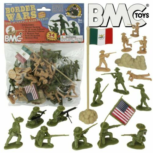 1:32 54mm US Mexico Border Wars Figures Plastic Toy Soldier BMC 40038 ...
