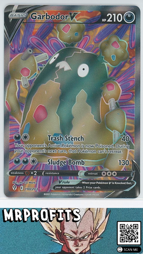 Garbodor V (Full Art) 190/203 Pokemon Sword & Shield Evolving Skies ...