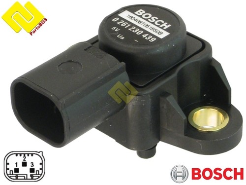 BOSCH 0261230439 ,0261230195 INTAKE MANIFOLD PRESSURE SENSOR MAP MB ...