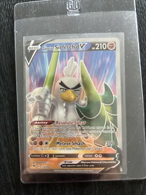 Pokémon TCG Galarian Sirfetch'd V Vivid Voltage 174/185 Holo Full Art ...