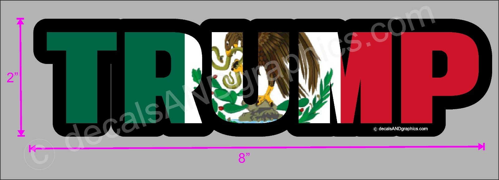 TRUMP 2020 STICKER MEXICANS FOR TRUMP LATINOS MEXICO FLAG DECAL | eBay