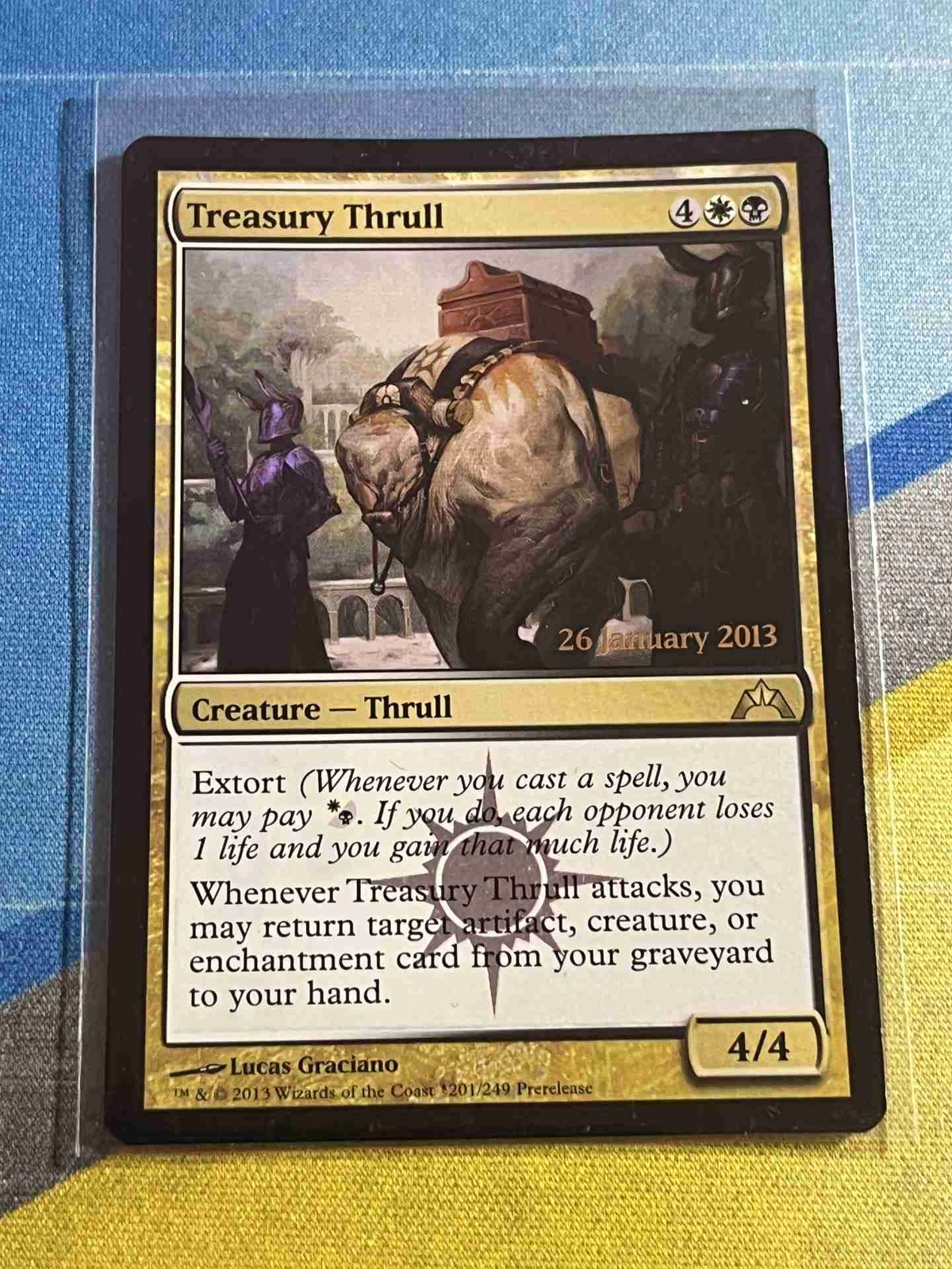 Magic the Gathering MTG Gatecrash Prerelease Promo TREASURY THRULL Foil ...