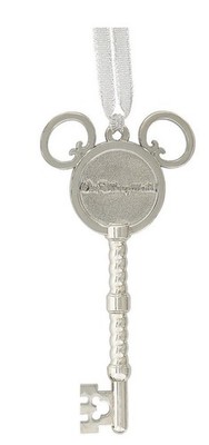 Walt Disney Cinderella Castle Key Silver Metal Christmas Ornament | eBay