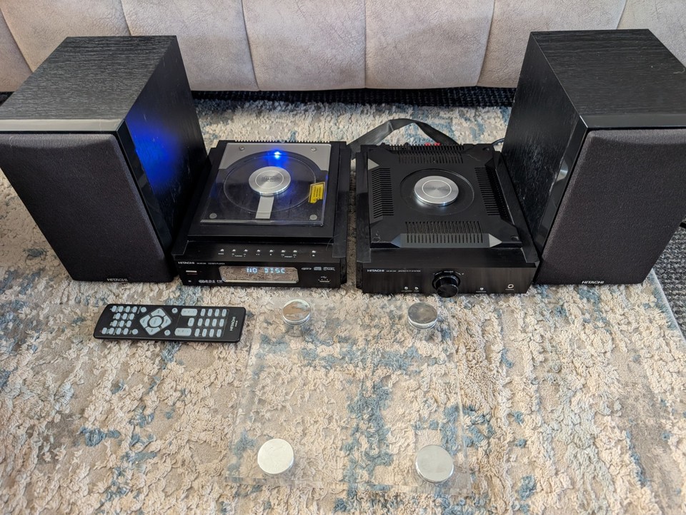 Hitachi AX-M136i CD USB MP3 DAB FM Radio Micro Hi-Fi Music Speaker ...