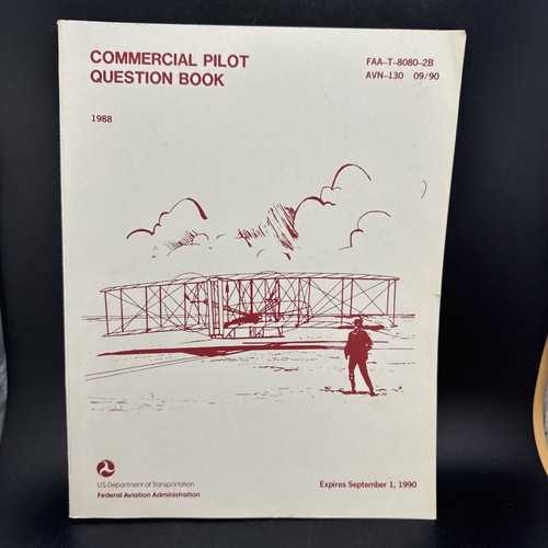 COMMERCIAL PILOT Question Book / Exam Guide FAA f/ Airplane Helicopter ...