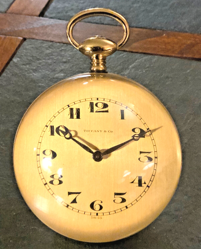Rare Tiffany & Co. Swiss ImHof 15-Jewel Gold & Brass 8-Day Ball Clock ...