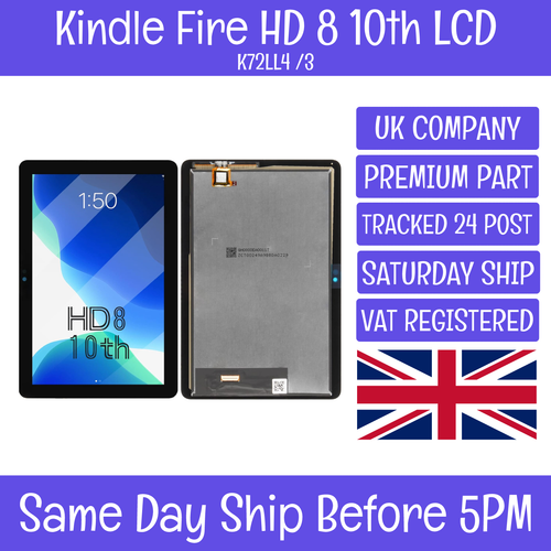 Amazon Kindle Fire HD8 10th Gen 2020 K72LL4/3 LCD Touch Digitizer ...