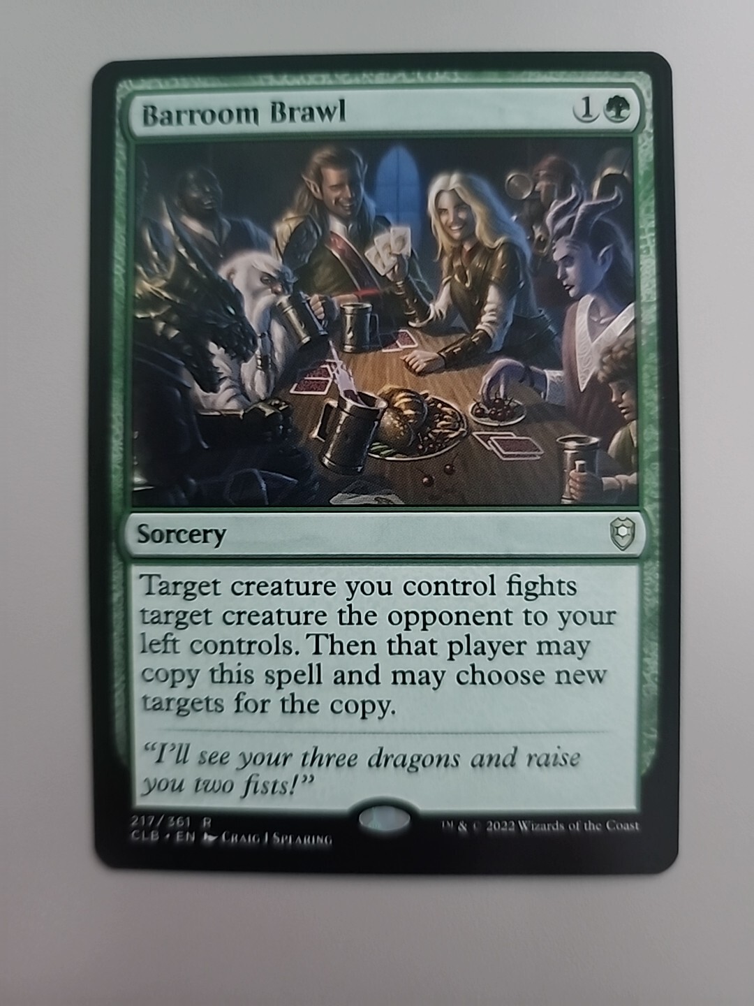 MTG Barroom Brawl Commander Legends: Baldur's Gate 217/361 Regular Rare ...