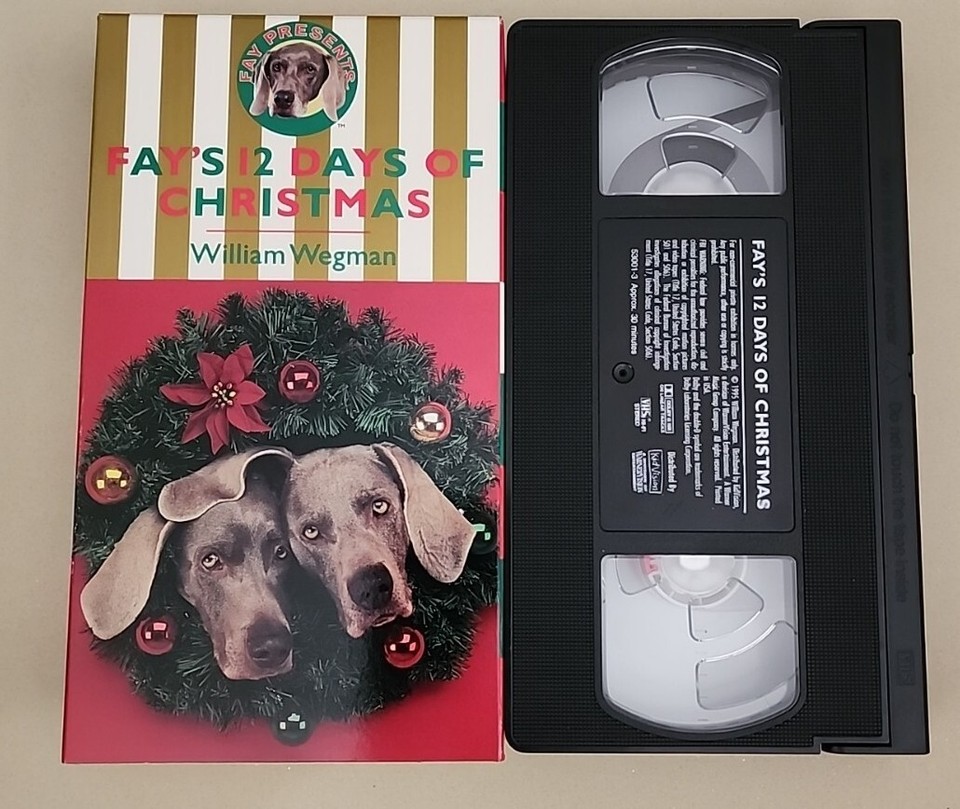 William Wegmans Fays Twelve Days of Christmas VHS 1995 Kidvision Warner ...