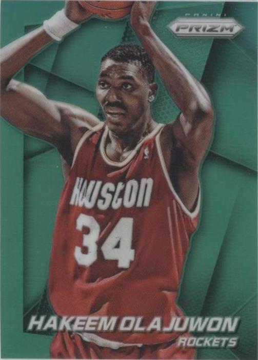 2014-15 Panini Prizm - Hakeem Olajuwon #153 Green Prizm for sale online ...