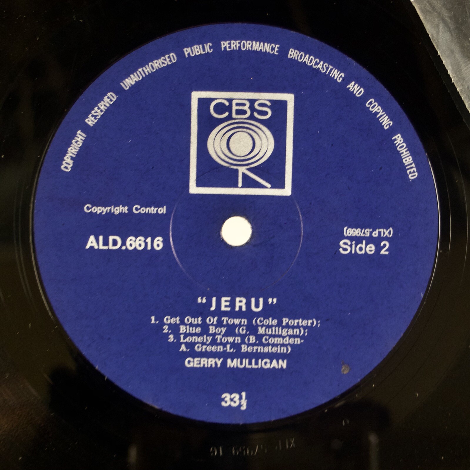 GERRY MULLIGAN: Jeru South Africa Import CBS Vinyl LP Jazz | eBay