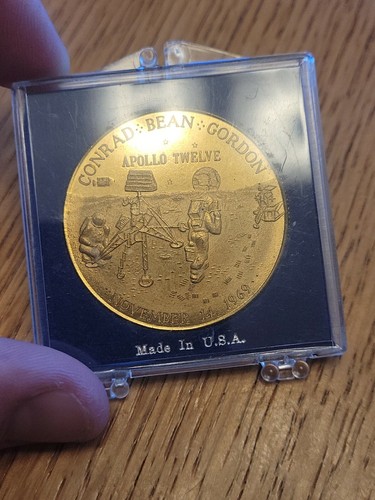 Vintage Apollo 12 Coin/Metal November 14th 1969 Conrad Bean Gordon | eBay