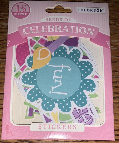 Colorbok Seeds Of Celebrations Chipboard 15 Pcs Celebrate Dance Party ...