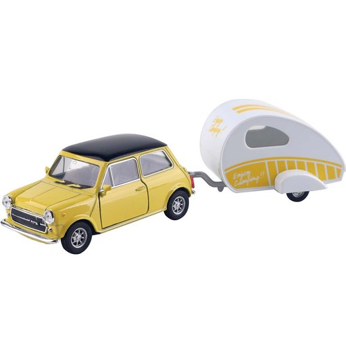 Welly MINI and caravan toy Diecast, yellow | eBay