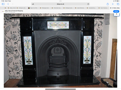 Reclaimed Victorian Slate Fire Surround | eBay UK