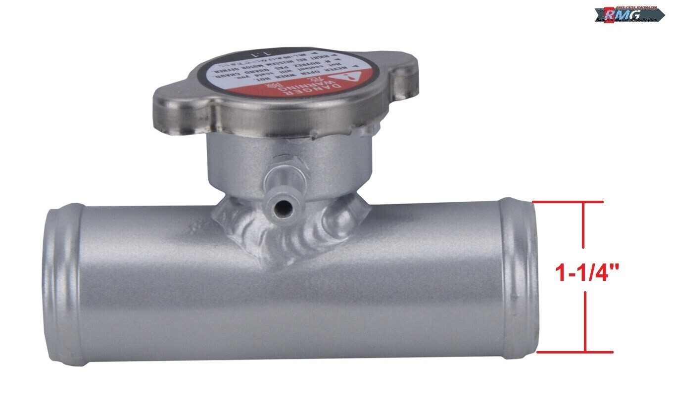 1-1/4" 32MM HOSE FILLER NECK & 1.1 BAR CAP ALUMINUM IN lINE RADIATOR ...