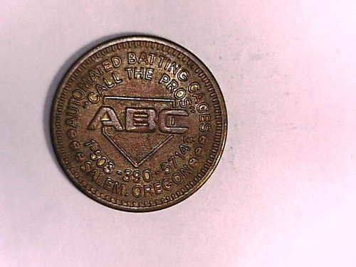Token.. Baseball collectors Automated Batting Cages Softball ABC | eBay