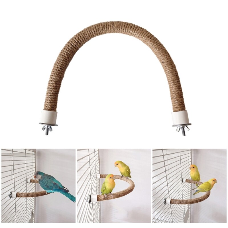 Pet Bird Cage Molar Perch Toy Grinding Cage Mount Molar Toy for Small ...