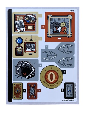 NEW LEGO | Sticker Sheet for Set 21348 Dungeons & Dragons Red Dragon's ...