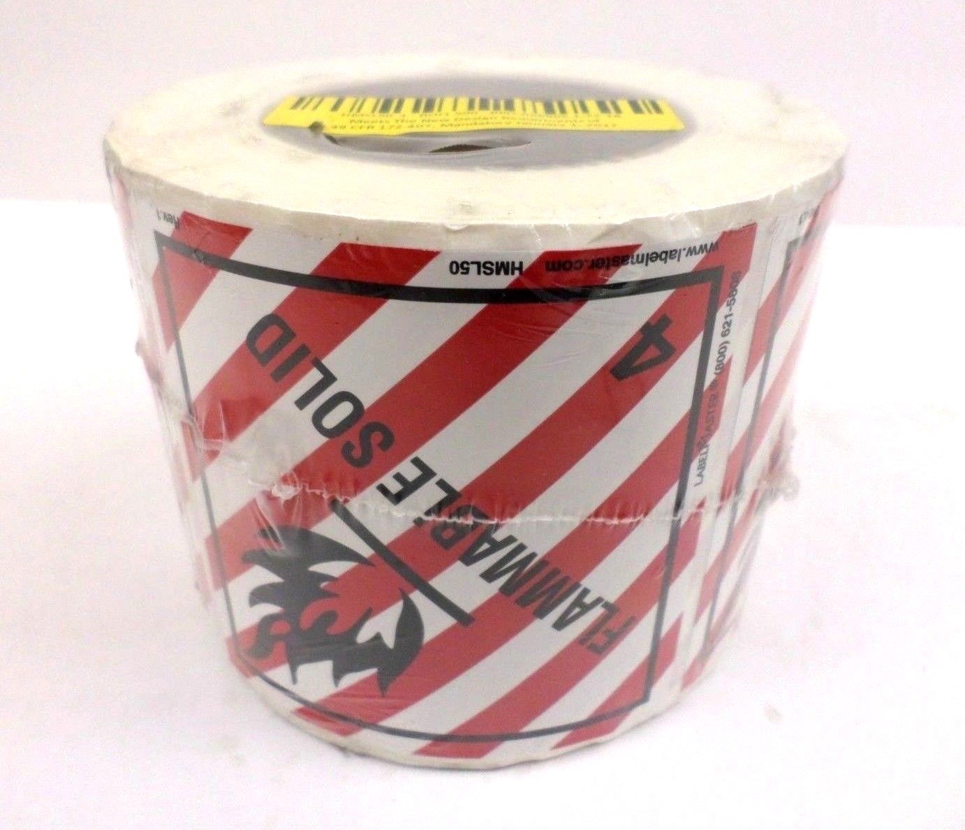 Labelmaster HMSL50 Flammable Solid Label 100mmx100mm - Roll of 500 ...