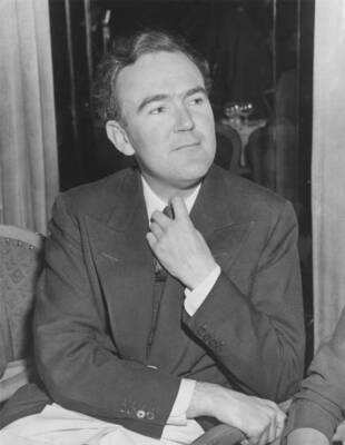 British Journalist And Historian John Grigg 1955 HISTORIC OLD PHOTO ...