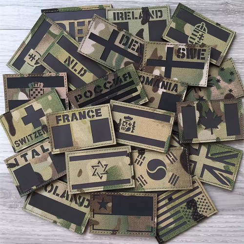 National Flag Combat Patch Multicam official VELCRO® Badge Military IRR ...