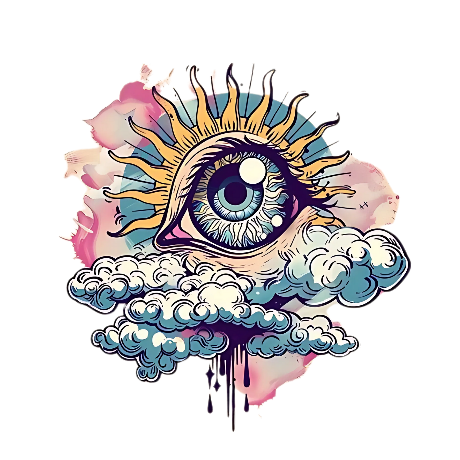 Retro Eye Sticker (3 Inch) Street Art Punk Edgy Hip-Hop Grunge Skate | eBay