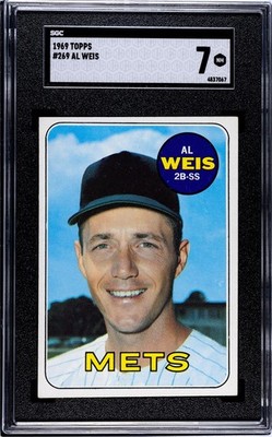 1969 TOPPS #269 AL WEIS SGC 7 NM METS Fresh Grade | eBay