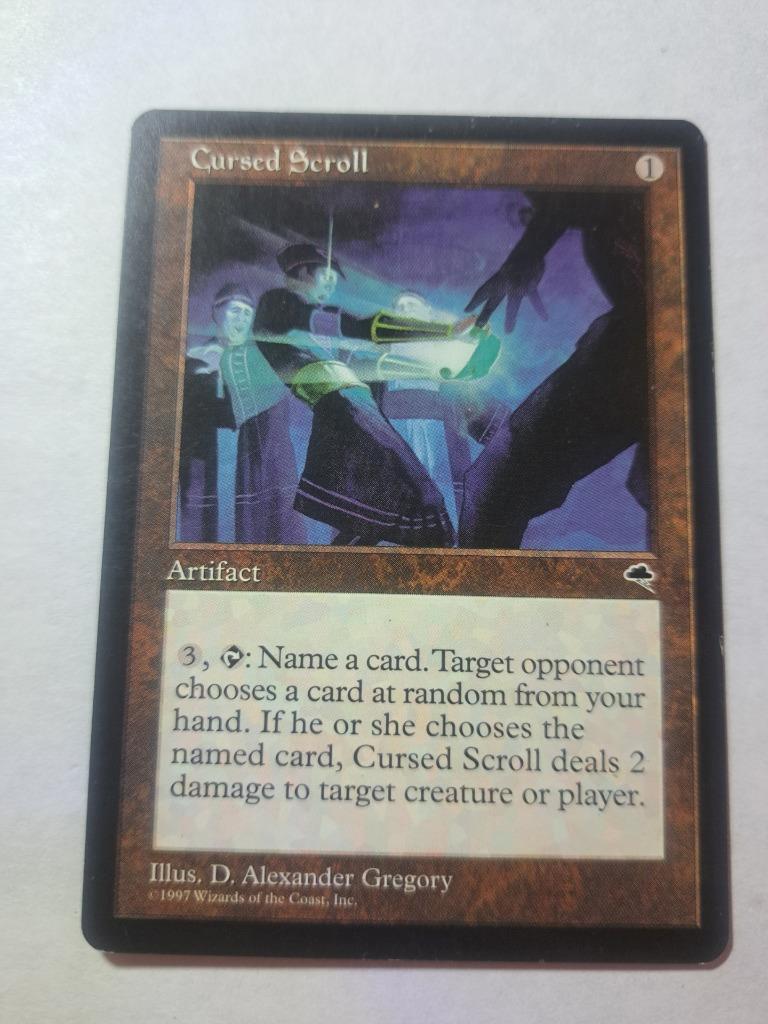 MTG CURSED SCROLL (Lp-NM) from Tempest: Magic the Gathering | eBay