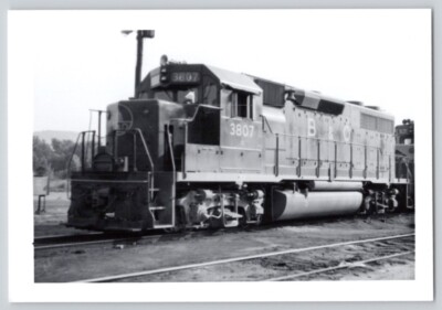 Railroad Photo - Baltimore & Ohio #3807 GP35 Locomotive 1960s Vintage ...