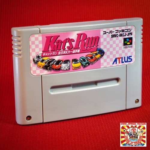 Super Famicom Kat's Run Kats Nintendo SNES All Japan K-Car Grand Prix ...