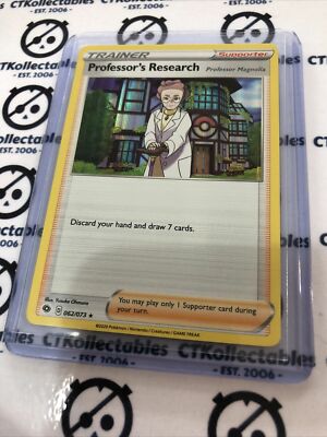 Professor’s Research Trainer #062/073 Holo Rare Pokémon Card Champions ...