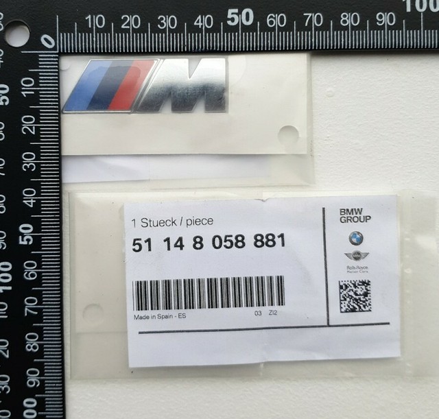 BMW M Emblem (51148058881) for sale online | eBay