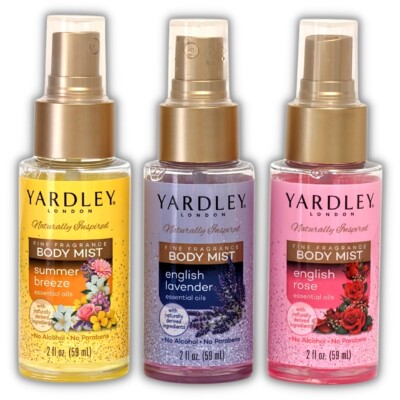 3 - Yardley London Fine Body Mist, Lavender, Rose, Summer Breeze ...