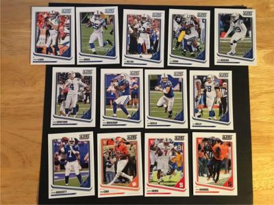 2018 Panini Score Indianapolis Colts Team Set 13 Cards With Rookies | eBay