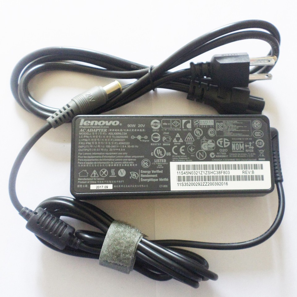 Genuine OEM 90W AC Adapter Charger For Lenovo ThinkPad X121 X200 X201 ...