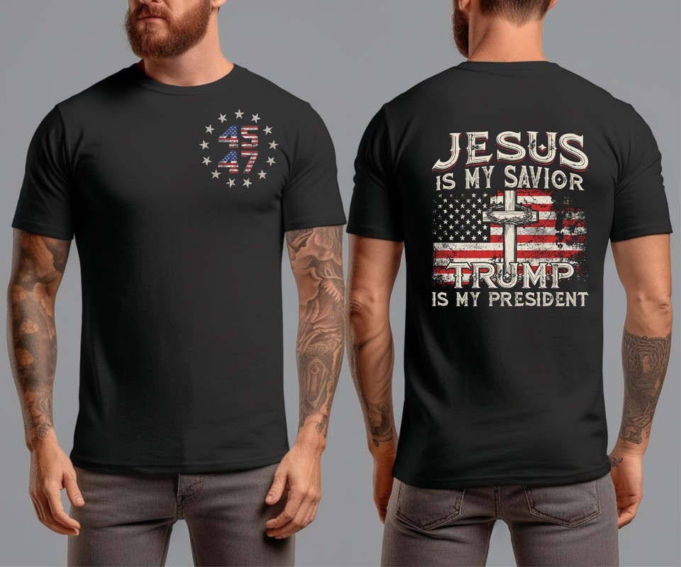 Trump 2024 Jesus My Savior MAGA 45 47 Missed Me Never Surrender Legend ...