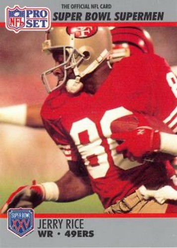 1990-91 Pro Set Super Bowl 160 Football 48 Jerry Rice | eBay
