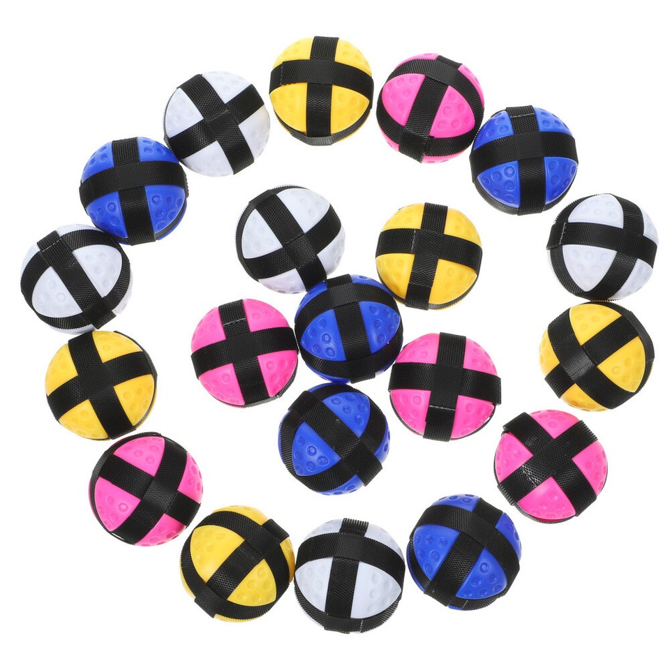 20Pcs Board Sticky Balls Kids Sticky Balls Toy Throwing Balls Games ...