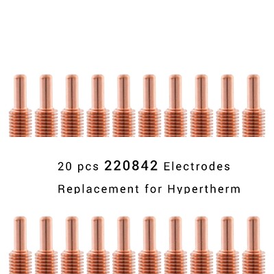 20 pcs 220842 Plasma Cutter Electrodes fit Hypertherm Powermax 45XP 65 ...
