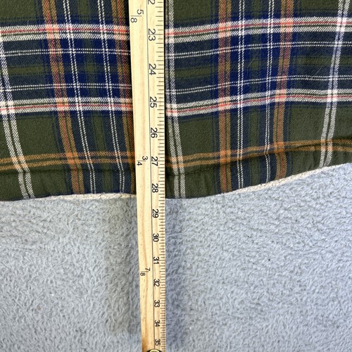 Field & Stream Flannel Shacket Mens Medium Green Jacket Sherpa Lined ...