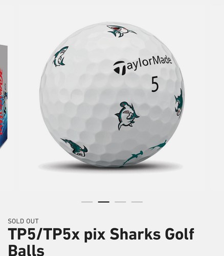 Taylormade TP5 pix Sharks Golf Balls 6 balls + collectors box | eBay