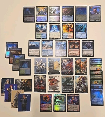 MTG Final Fantasy, Bulk Lot Of 45 Cards Includes Foils Extended Art and ...